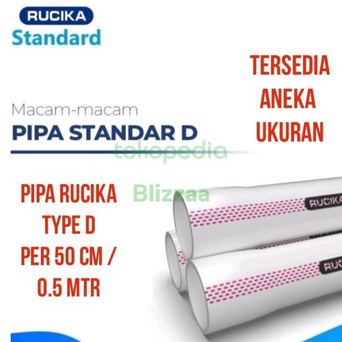 Jual Pipa PVC Rucika D 11/4" inch Eceran 50 CM ( 1/2 Meter ) - Jakarta ...