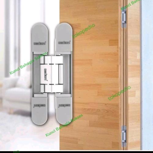 Jual CONCEALED HINGES/ENGSEL TANAM PINTU DEKKSON D120 NA DEKSON beban ...