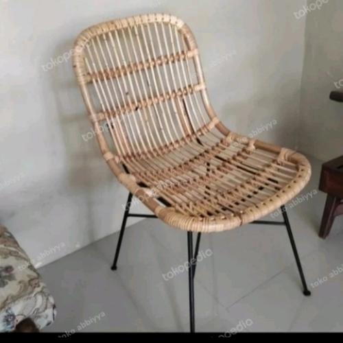 Jual Kursi Rotan Kaki Besi Minimalis / Kursi Teras Rotan - Jakarta ...