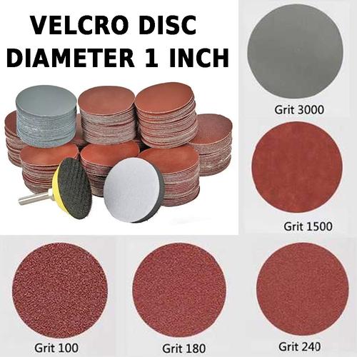 Jual ROTARY SANDING DISC 1 Inch 3mm Shank Amplas Grit 100 180 240 1500 ...
