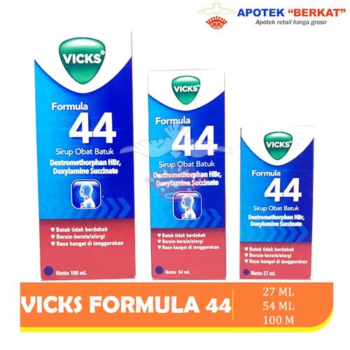 Jual Vicks Formula 44 Antitusif dan Antihistamin 100ml / Obat Batuk ...