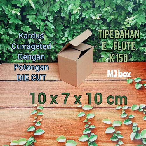 Jual Kardus uk 10x7x10 cm. box currageted die cut untuk packing botol ...