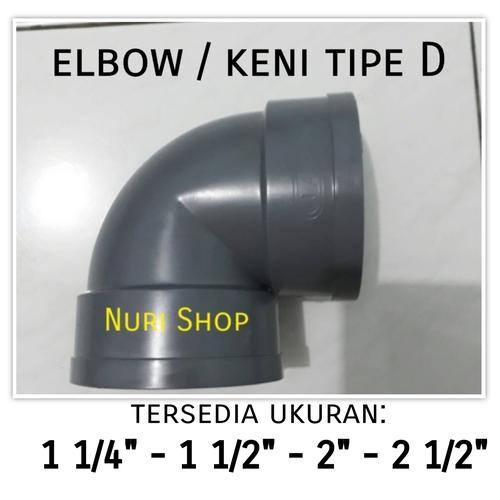 Jual Keni 1 1/4" 1 1/2" 2" 2 1/2" 2.5" inch Knee Elbow Kenie Knie tipe ...