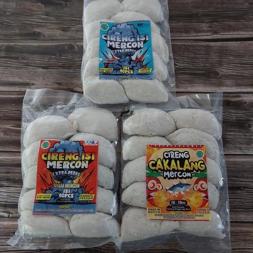 Jual CIRENG MERCON isi ayam cakalang bakso isi 10 pcs frozen ...