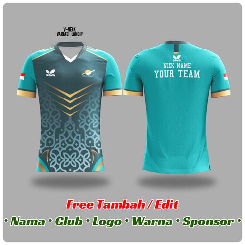 Jual Jersey Pingpong Custom | Baju Kaos Tenis Meja Dryfit | BUTTERFLY ...