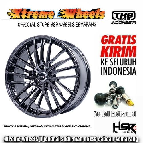 Jual velg hsr wheel ring 18 lebar 8 et 45 pnp civic xpander terios hrv ...