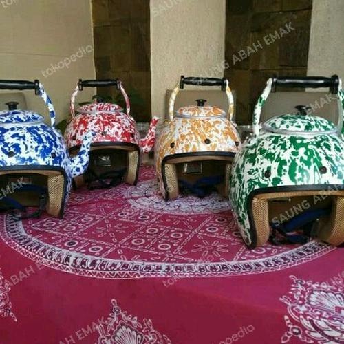 Jual HELM CERET/ HELEM TEKO Jadul The Legend Of Teko Lurik - corak ...