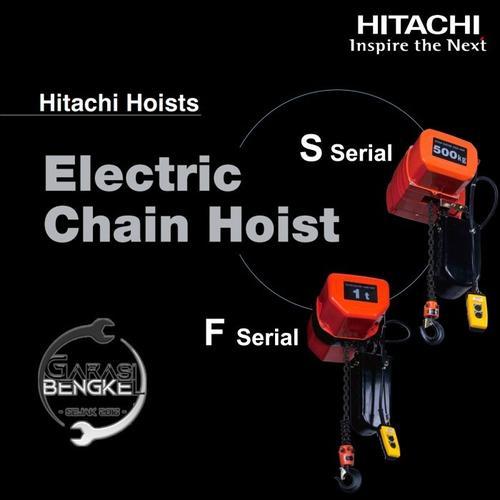 Jual Hitachi 1/2 SSH1 Electric Chain Hoist 500 KG 6 Meter - Jakarta ...