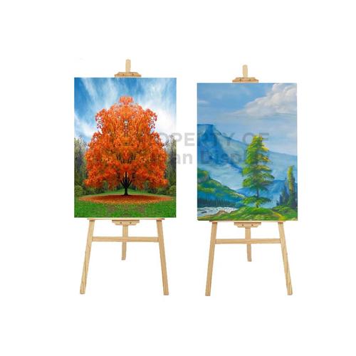 Promo Standing Frame Kayu Tripod Frame Easel Kayu Jati Stand Bingkai ...