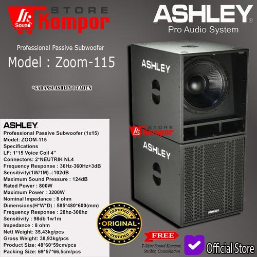 Jual SPEAKER PASIF ASHLEY ZOOM 115 SUBWOOFER ASHLEY ZOOM-115 ZOOM 115 ...