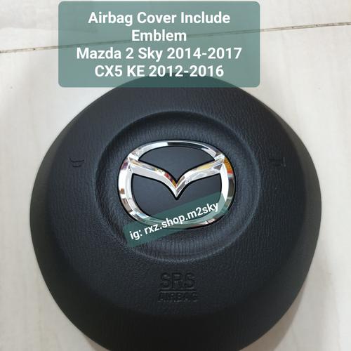Jual Mazda Airbag Cover with Emblem Mazda 2 sky 3 BM 6 cx3 cx5 cx8 cx9 ...
