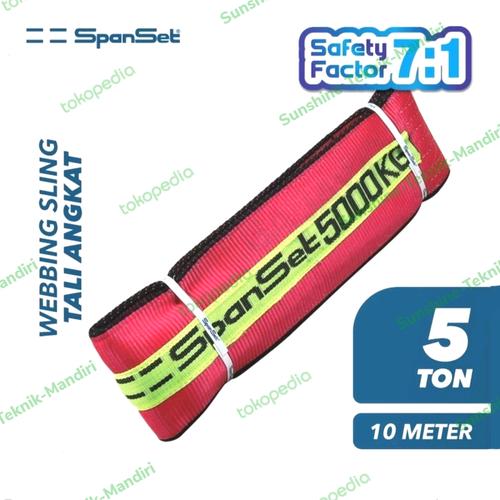 Jual Spanset Webbing Sling Cap. 5 Ton x 10 Meter - Jakarta Pusat ...