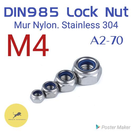 Jual Mur Nylon M4 - SUS304 Lock Nut - Jakarta Timur - MekanikAutomation ...