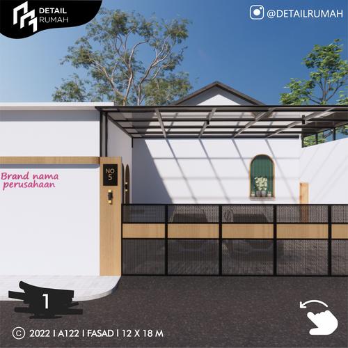 Jual DESAIN RUMAH KONSEP MUJI 12 X 18 M METER 1 LANTAI - Kota Tangerang ...