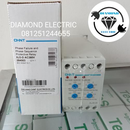 Jual Phase Failure Relay CHINT XJ3-D 380V AC OVER UNDER VOLTAGE / XJ3 D ...