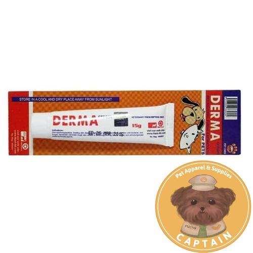 Jual DERMA CREAM 15gr SALEP OBAT SCABIES JAMUR DAN GATAL KUCING ANJING ...