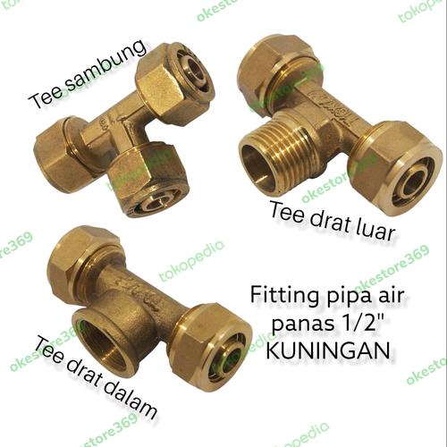 Jual fitting sambungan pipa air panas / Tee sambung T drat dalam drat luar - Jakarta Barat ...