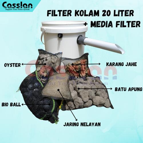 Jual Filter Ember Tong Kolam Ikan Koi Fullset dengan Media Filter - Kab ...