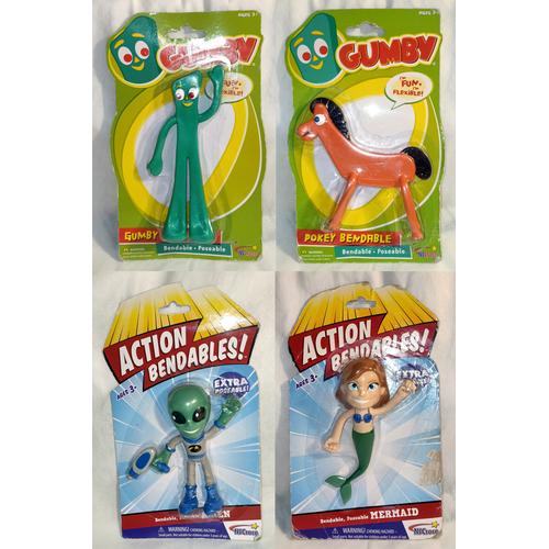 Jual Action Figure Nj Croce Bendables Legendary Classic Gumby Green Legend Gumby Kota