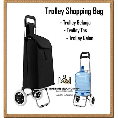 Jual Trolley Shopping Bag Trolley Tas Roda Belanja Troli Galon Pasar ...