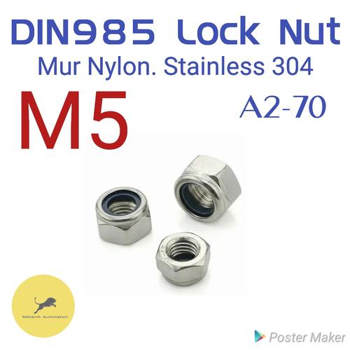 Jual Mur Nylon M5 - SUS304 Lock Nut - Jakarta Timur - MekanikAutomation ...