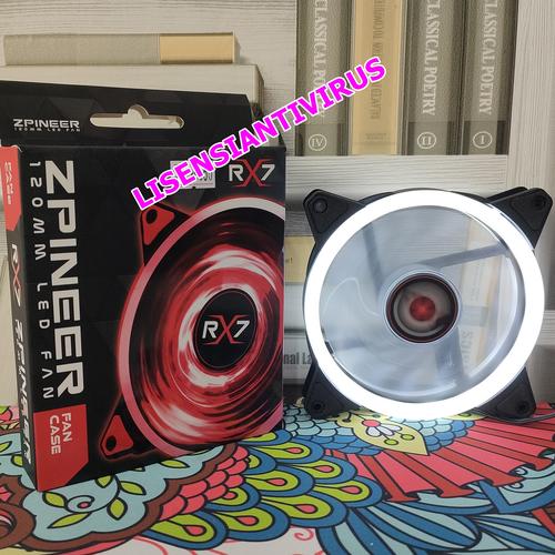 Jual FAN Putih RX7 ZPINEER 12CM FAN Casing White Fan 12cm Warna Putih ...