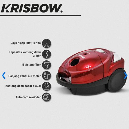 Jual Krisbow Dry Vacuum Cleaner Kering Washable Dustbag Watt dapat ...