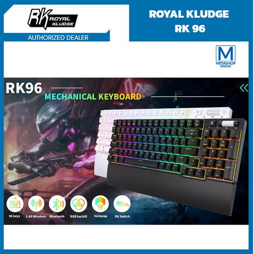 Jual ROYAL KLUDGE RK96 WIRELESS MECHANICAL KEYBOARD GAMING RGB HOTSWAP ...