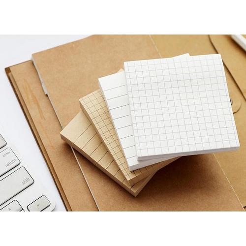 Jual 80 LEMBAR STICKY NOTES WHITE AND BROWN PAPER - Brown polos ...