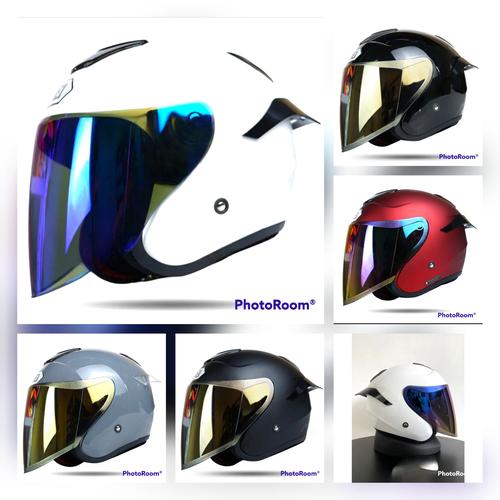 Jual Helm KIYOTO DYR OSAKA Paket Ganteng Kaca Iridium+Spoiler - Putih ...