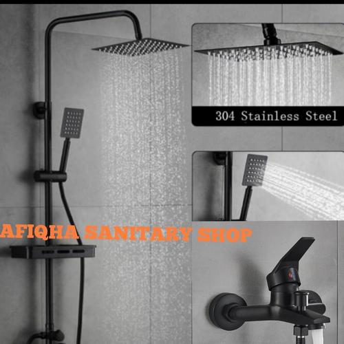 Promo SHOWER COLOUMN SET PANAS DINGIN STENLIS SUS 304/SHOWER TIANG SET ...