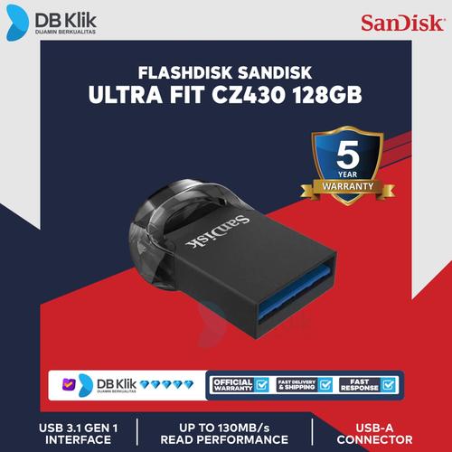 Jual Flashdisk SanDisk Ultra Fit CZ430 128GB USB 3.1 (SDCZ430-128G-G46 ...