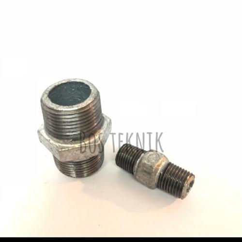 Jual double nepple galvanis 3/4 inch dn double nipple glv besi drat ...