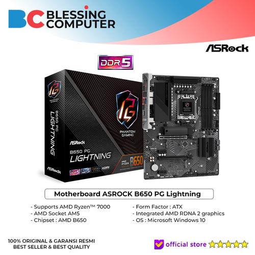 Promo Motherboard ASROCK B650 PG Lightning 90-MXBK20-A0UAYZ Cicil 0% 3x ...