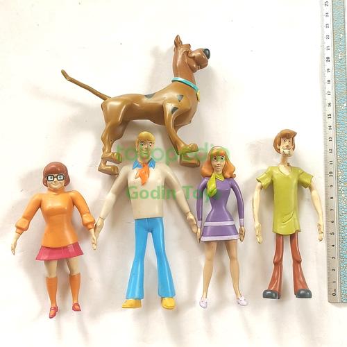Jual Scooby Doo Shaggy Fred Velma Daphne Bendable Figure Complete Set
