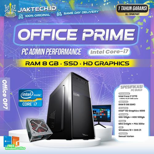 Promo PC Rakitan Core i7 Paket Office Lengkap / 8GB / SSD / PC Admin 22 ...
