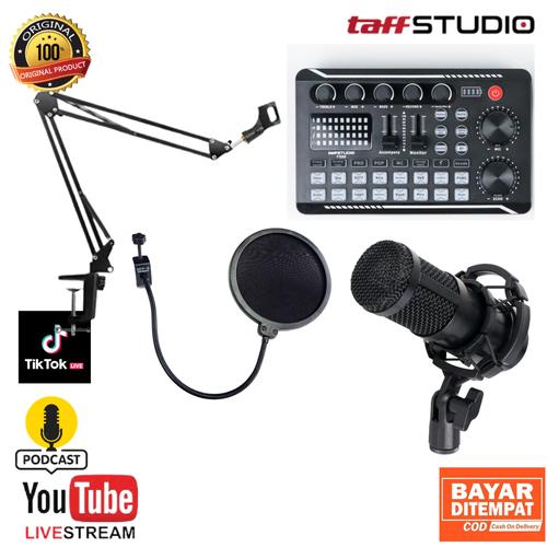 Jual Paket Lengkap Soundcard F998 Crust Pro dan Mic Bm 800 Taffstudio ...