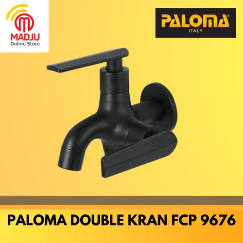 Promo KRAN CABANG TEMBOK HITAM PALOMA DOUBLE TWO WAY KRAN BLACK FCP ...