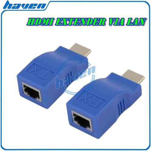 Jual HDMI Extender 30M Over LAN UTP Cat5e/Cat6 / HDMI Extender Via LAN ...