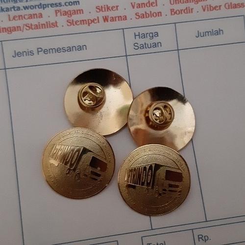 Jual pin logo gold kuningan / pin logo perusahaan / pin bross - Jakarta ...