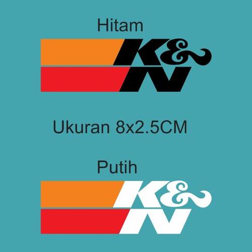 Promo Cutting Sticker K&N Filter 8x2.5cm Harga Satuan Bahan Oracal ...