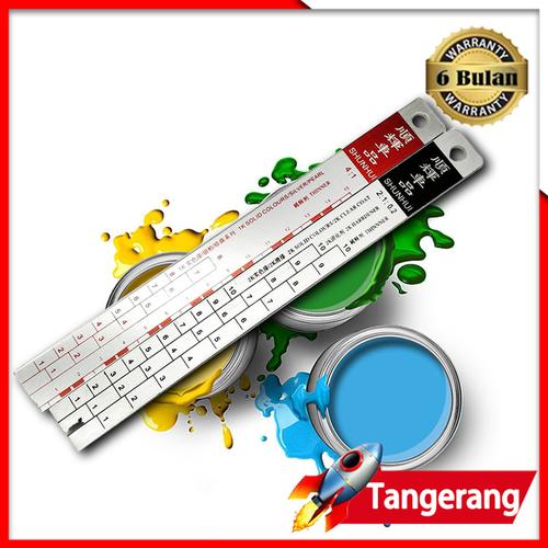 Jual Penggaris Takar Cat Penggaris Skala Cat Paint Mixing Ruler - Kota ...