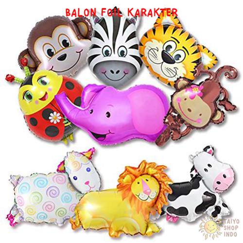 Jual Balon Foil Karakter Hewan Kartun Animal Binatang Cartoon Pesta ...