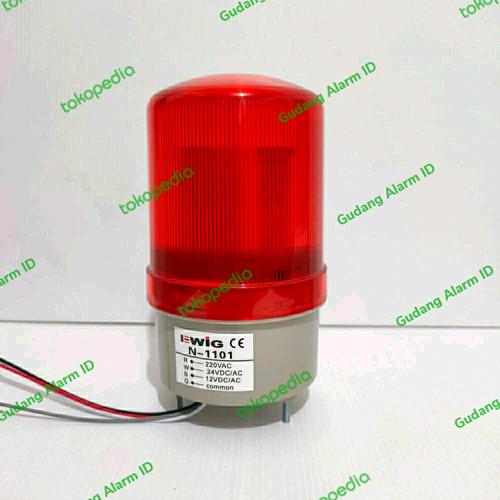 Jual LAMPU ROTARY/WARNING LIGHT LED 4" N 1101 MULTI VOLT 12/24/220V ...