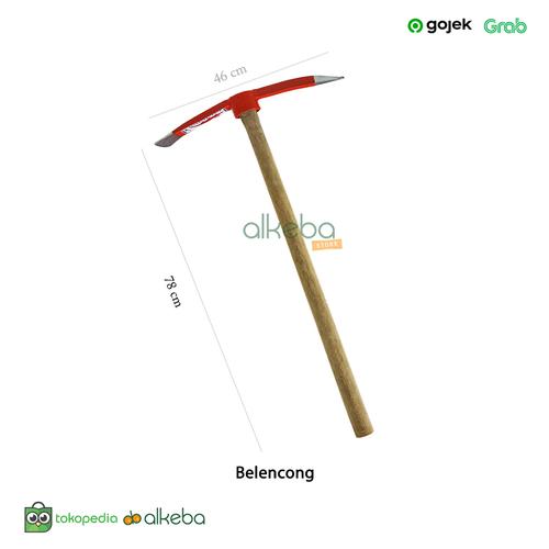 Jual Belencong tanah gagang kayu pembelah batu Ganco Gancu Merk ...