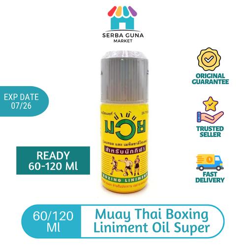 Jual Muay Thai Boxing Liniment Oil Super 60/120 ml Obat Gosok Keseleo ...