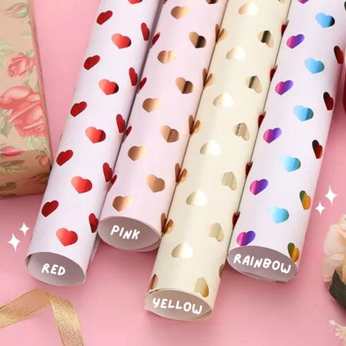 Jual Kertas Kado Hati / Valentine Paper Giftwrap Heart / Love 70*50cm ...