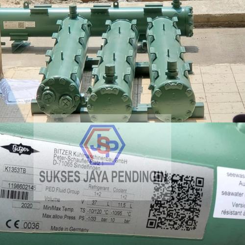 Jual Condensor Bitzer K1353TB Germany / Shell and tube exchanger ...