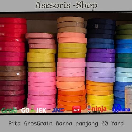 Jual Pita Satin Warna | Pita GrosGrain Warna | Panjang 20 yard - SATIN ...