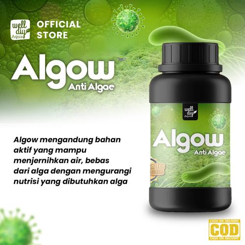 Jual Anti Algae pembasmi lumut aquarium kolam ALGOW - Kab. Sidoarjo ...